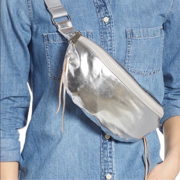 Rebecca Minkoff | Bags | Rebecca Mikoff Silver Belt Bag Fanny Pack ...
